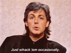 Paul Mccartney Just Wack Em Occasionally GIF | GIFDB.com