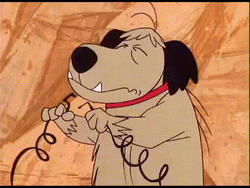Wacky Muttley Holding Up Cord GIF | GIFDB.com