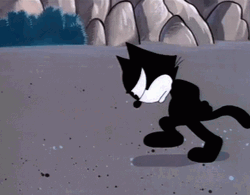 Walking Back And Forth Felix The Cat GIF | GIFDB.com