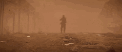Walking In Dust Storm Military Video Game Character GIF | GIFDB.com