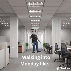Walking Into Monday Work Meme GIF | GIFDB.com