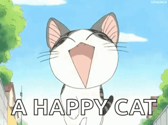 Walking Laughing Happy Cat Meme GIF | GIFDB.com