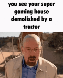 Walter White Falling Gaming House Demolished Meme GIF | GIFDB.com