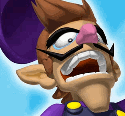 Furious Waluigi Jumping High GIF | GIFDB.com