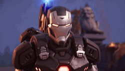 War Machine Aiming His Blue Laser GIF | GIFDB.com
