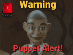 Warning Puppet Alert GIF | GIFDB.com