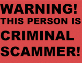 Warning This Person Is Criminal Scammer Text GIF | GIFDB.com