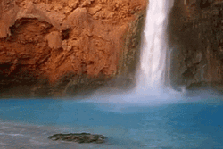 Waterfall Blue Waters Spring Nature Loop GIF | GIFDB.com