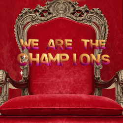 We Are The Champions Queen On Throne GIF | GIFDB.com