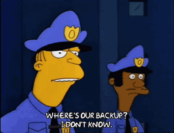 We Back Up Simpsons Police GIF | GIFDB.com