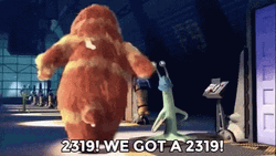 Monster Inc 2319 Roz Surprise GIF | GIFDB.com