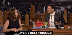 We're Best Friends Jimmy Fallon Tina Fey Yay GIF | GIFDB.com