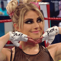 We Wrestler Alexa Bliss Fake Smile GIF | GIFDB.com