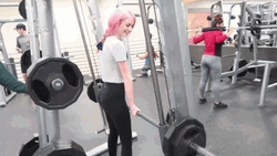 Weak Newbie Lady Kennedy Walsh Working Out GIF | GIFDB.com