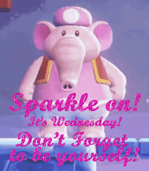 Wednesday Sparkling Elephant Meme GIF | GIFDB.com