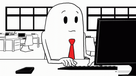 Wednesday Work Meme Cartoon Drawing Serious GIF | GIFDB.com