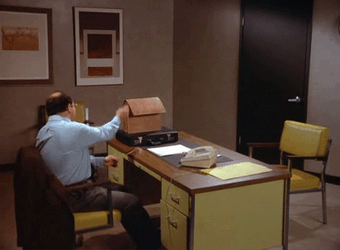 Wednesday Work Meme George Costanza Drumming GIF | GIFDB.com