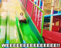 Weeee Kid Sliding Down GIF | GIFDB.com