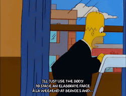 Weekend At Bernies Homer Simpson GIF | GIFDB.com