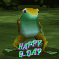 Weird Happy Birthday Final Fantasy 7 Frog GIF | GIFDB.com