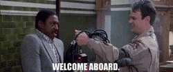 Welcome Aboard Ghostbuster New Member GIF | GIFDB.com