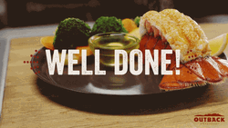 Well Done Steak Dinner Time GIF | GIFDB.com