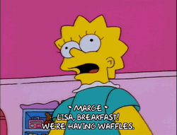 Were Having Waffles Breakfast Lisa Simpson GIF | GIFDB.com