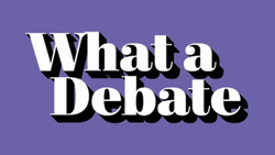 What A Debate Text Animation GIF | GIFDB.com