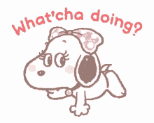 Whatcha Doin Cute Girly Dog GIF | GIFDB.com