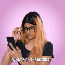 Whats On The Agenda GIF | GIFDB.com
