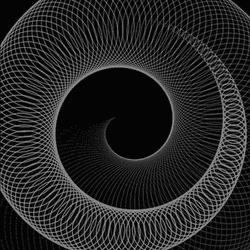 White Oval Dynamic Spiral Sphere GIF | GIFDB.com
