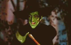 Smiling Witch Flying GIF | GIFDB.com