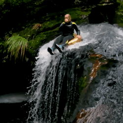 Wild Swimming Waterslide Cliff Diving GIF | GIFDB.com