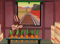 Wile E Coyote Dynamite Train GIF | GIFDB.com