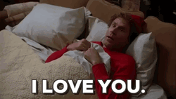 Will Ferrell Going To Sleep I Love You Funny GIF | GIFDB.com