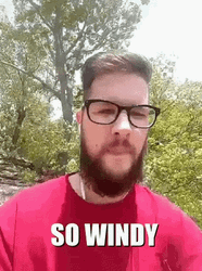 Walking On Windy Hurricane GIF | GIFDB.com