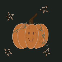 Winking Pumpkin Cute Halloween GIF | GIFDB.com