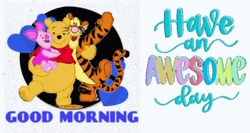 Winnie The Pooh Animated Good Morning Monday GIF | GIFDB.com