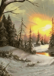 Winter Solstice Sunrise Snow GIF | GIFDB.com