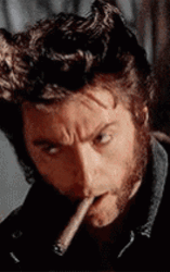Wolverine Smoking Cigar GIF | GIFDB.com