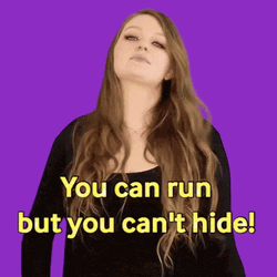 Woman Called Out You Can Run But Can't Hide GIF | GIFDB.com