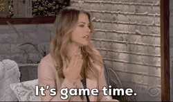 Woman Declaring Its Game Time GIF | GIFDB.com