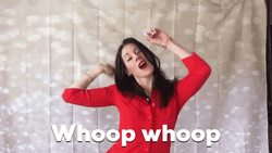 Woman Doing Crazy Whoop Whoop Dance GIF | GIFDB.com