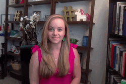 Woman Me Raise Hand GIF | GIFDB.com