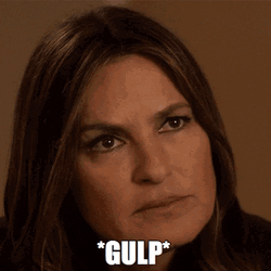 Woman Nodding Gulp GIF | GIFDB.com