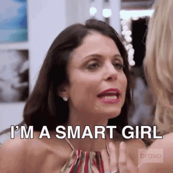 Woman Saying I'm A Smart Clever Girl GIF | GIFDB.com