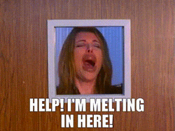Woman Screaming Help I'm Melting GIF | GIFDB.com