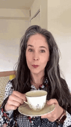 Woman Spilling The Tea Animation GIF | GIFDB.com