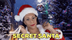 Woman With Gifts Secret Santa GIF | GIFDB.com