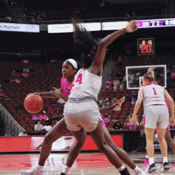 Women's Basketball Player Balogun Jumping Floater GIF | GIFDB.com